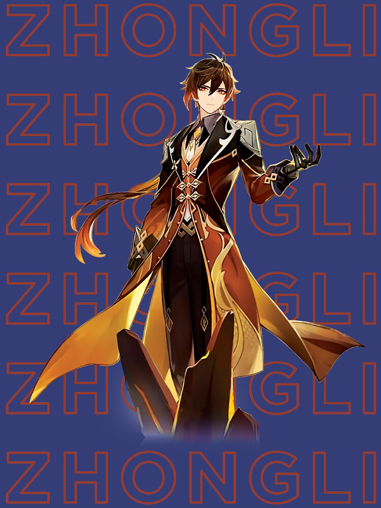 Genshin Impact Sweatshirts – Genshin Impact Zhongli Design Pullover ...