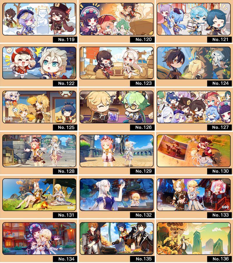 Genshin Impact Mouse Pad - Character Profiles | Genshin Star