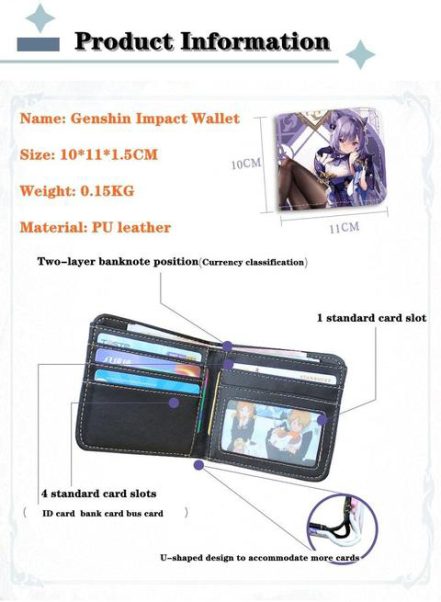 Genshin Impact Lovely Zhongli Wallet/Purse/Cardholder | Genshin Star